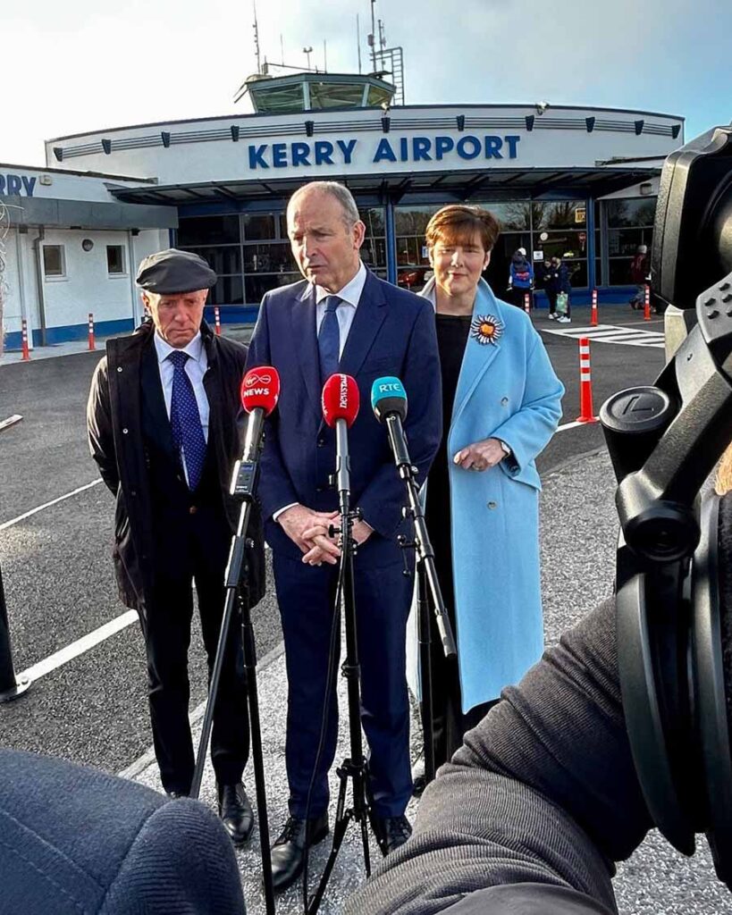 Taoiseach Micheál Martin opens expanded Kerry airport terminal building ...