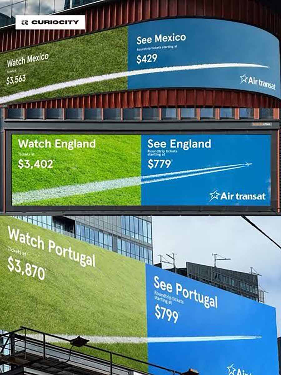 Check out Canada’s Air Transat ingenious World Cup marketing campaign