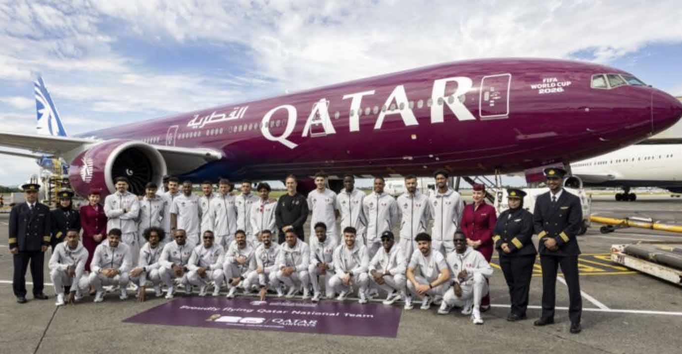 Qatar soccer team transits through Dublin en route to World Cup